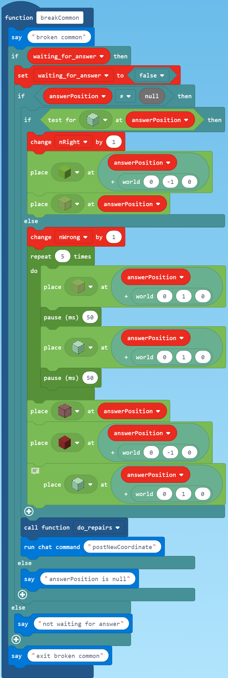 broken event | We Code MakeCode