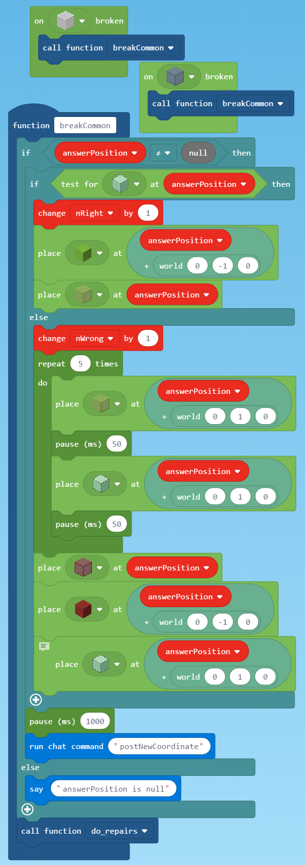 break code | We Code MakeCode